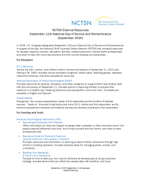 September 11th National Day of Service and Remembrance External ...